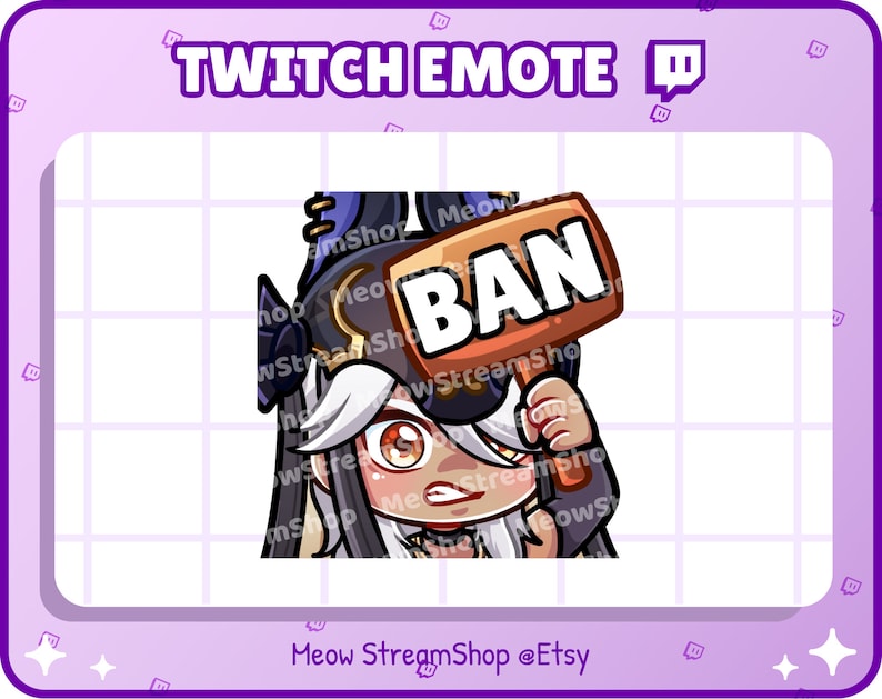 Twitch Emote / Cyno BAN Hammer Bonk Emotes / Genshin Impact - Etsy