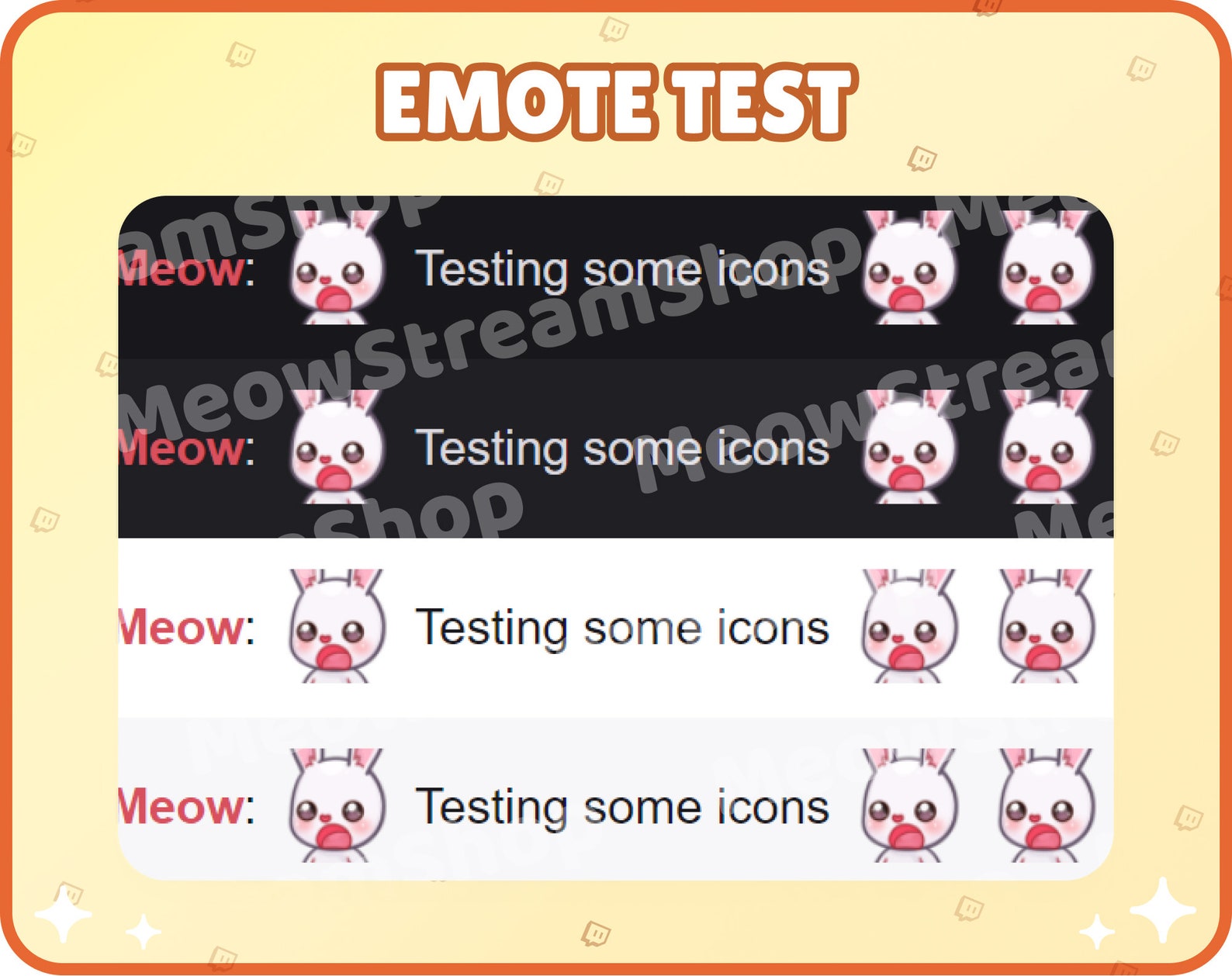 Twitch Emote / Cute Rabbit Gasp Emotes / Cute White Bunny Sub - Etsy