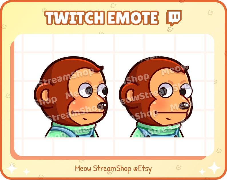 Twitch Emote / Awkward Monkey Meme Awkward Look Panic Emotes - Etsy Ireland