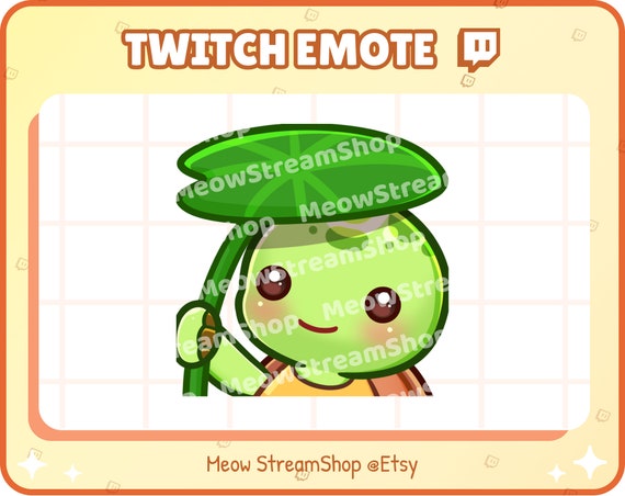 Twitch Emote / Cute Tortoise Waiting Wait Raining Write - Etsy