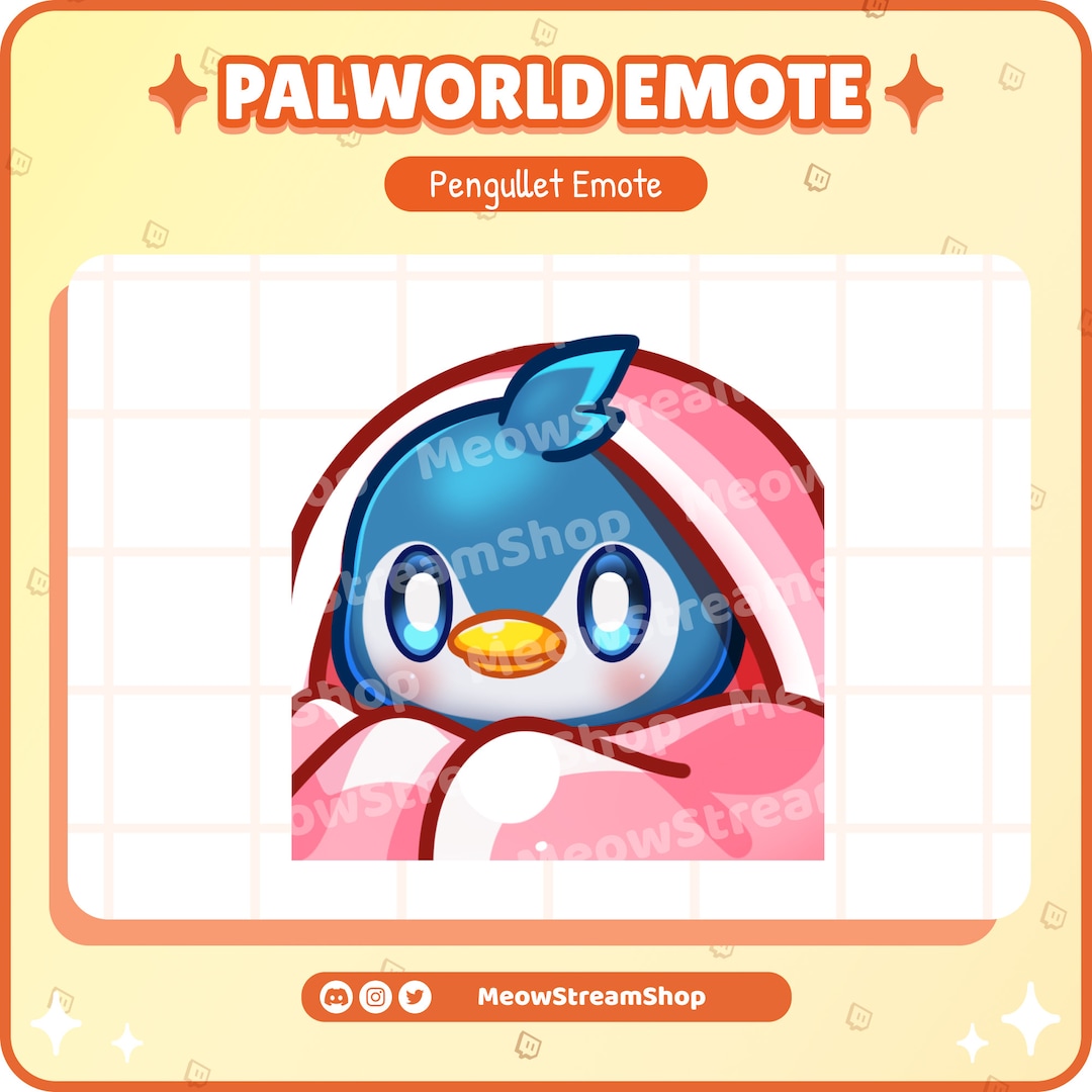 Twitch Emote / Palworld Pengullet Comfy, Blanket, Warm, Cozzy Emote ...