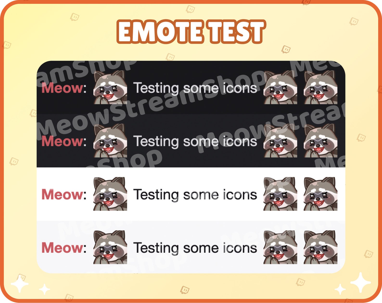 Twitch Emote / Cute Raccoon Evil, Smug, Smirk, Naughty Emotes / Kawaii ...