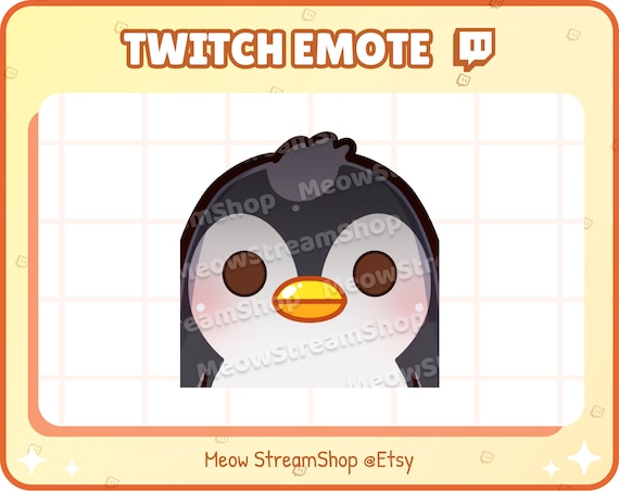 Twitch Emote / Cute Penguin Blank Dead Stare Dead Inside - Etsy India