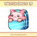 Twitch Emote / Cute Axolotl Carry, Backpack Emote / Cute Axolotl ...