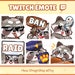 Twitch Emote / Cute Raccoon Emotes Pack 4 GG, BAN, RIP, Raid, Cop, Lurk ...