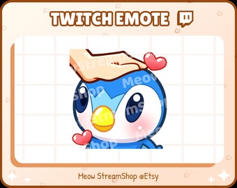 Piplup Emote | Etsy