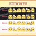 Twitch Emote / Cute Chick Emotes Pack #11 (awkward, Flower, Shush, Bleh ...
