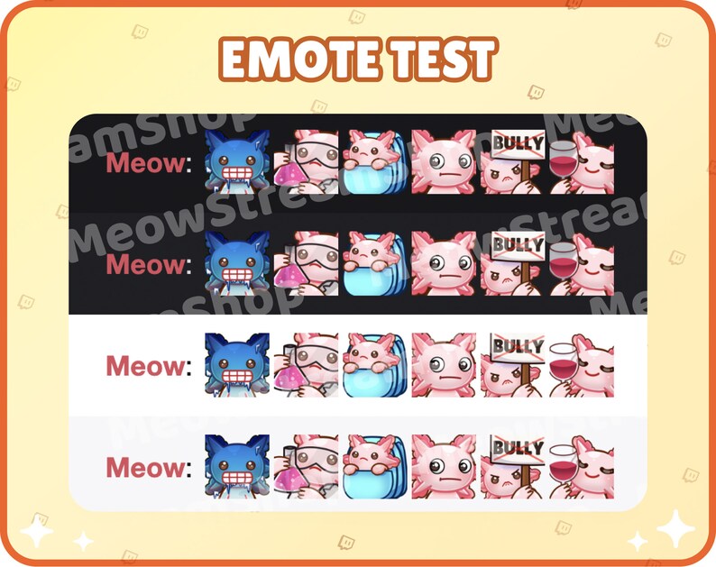 Twitch Emote / Cute Axolotl Emotes Pack #8 (sheesh, Science, Carry ...