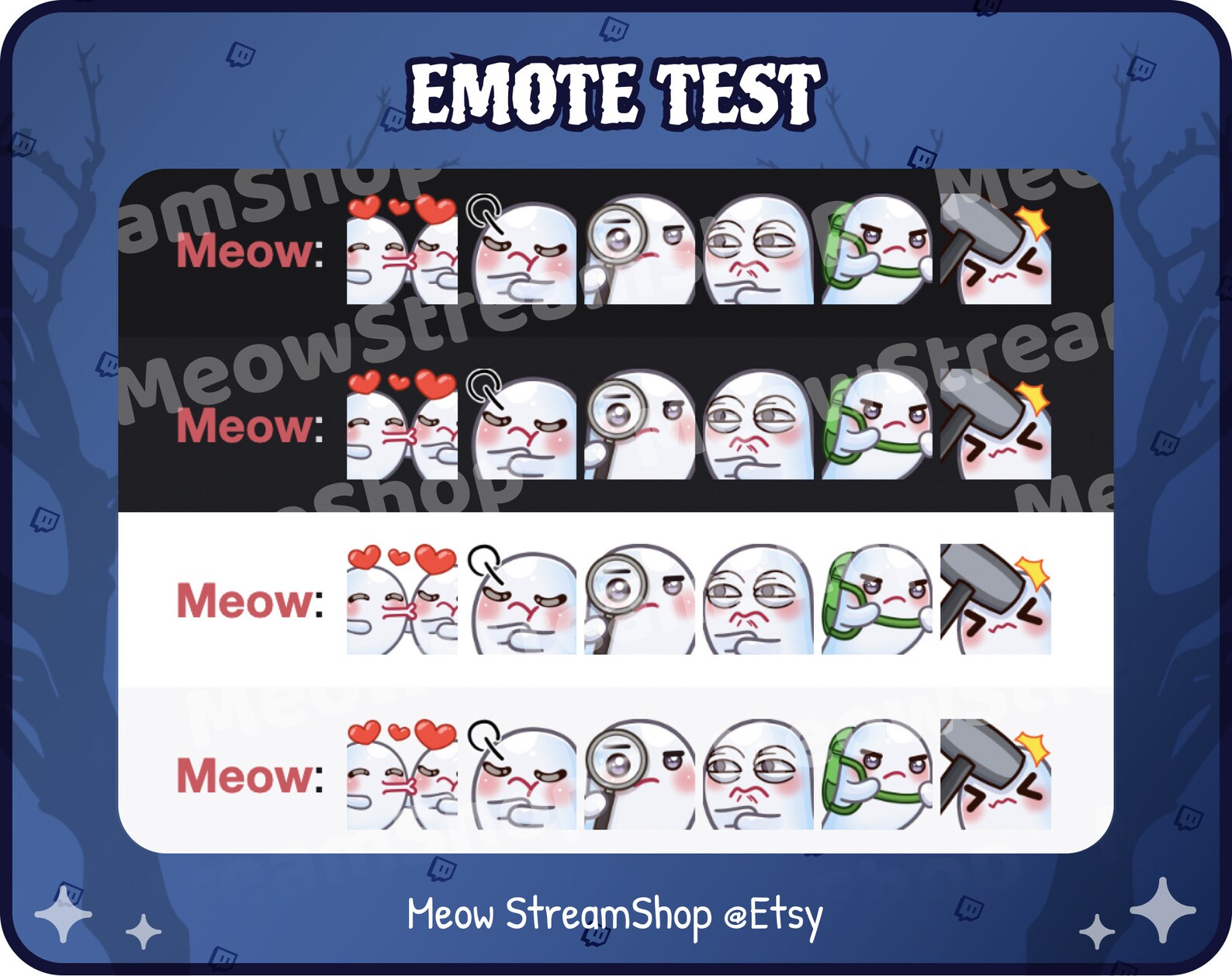 Twitch Emote / Cute Ghost Mega Pack #2 Emotes ( 24 Emotes Ready to Use ...