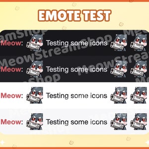 Twitch Emote / Cute Grey Wolf Gun, Gatling, Angry, Rage Emotes / Kawaii ...
