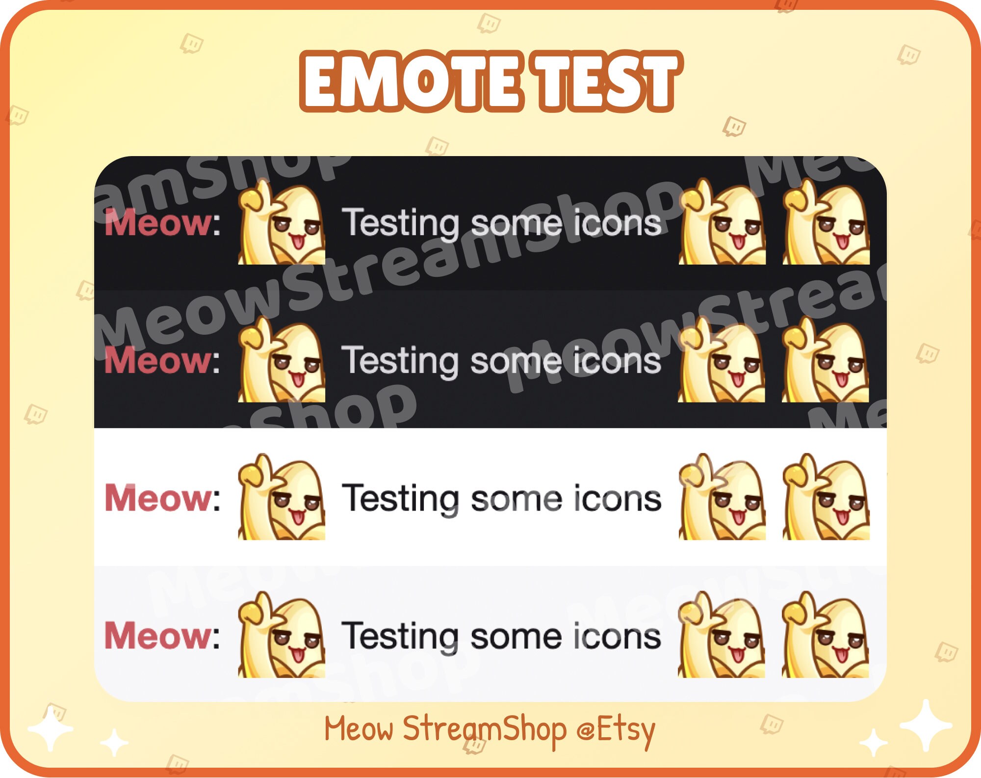 Twitch Emote / Cute Banana L, Loser Emotes / Kawaii Banana Discord ...