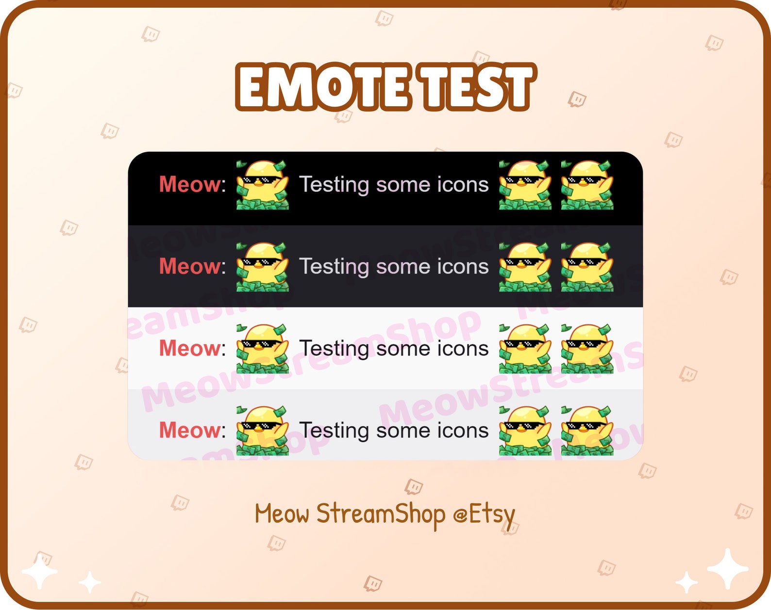 Twitch Emote / Cute Chick Money, EZ GG, Donate Emotes / Cute Duckling ...