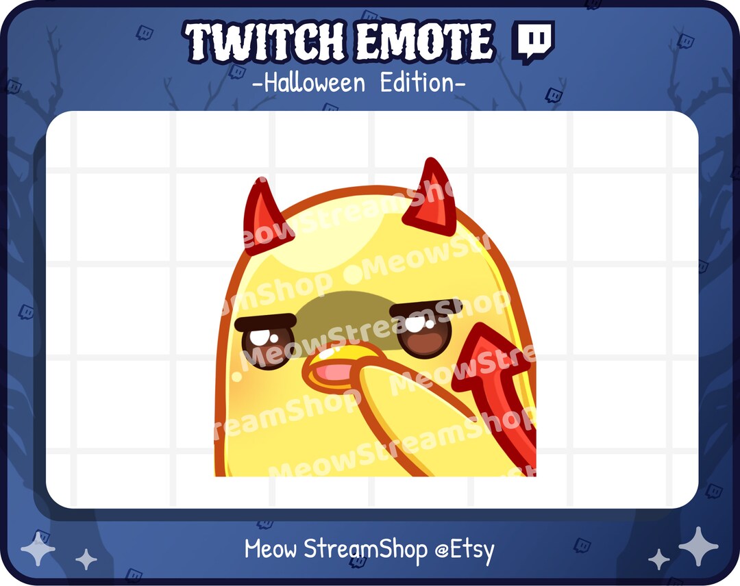 Twitch Emote / Cute Chick Emotes Halloween Edition Evil, Devil, Yandere ...
