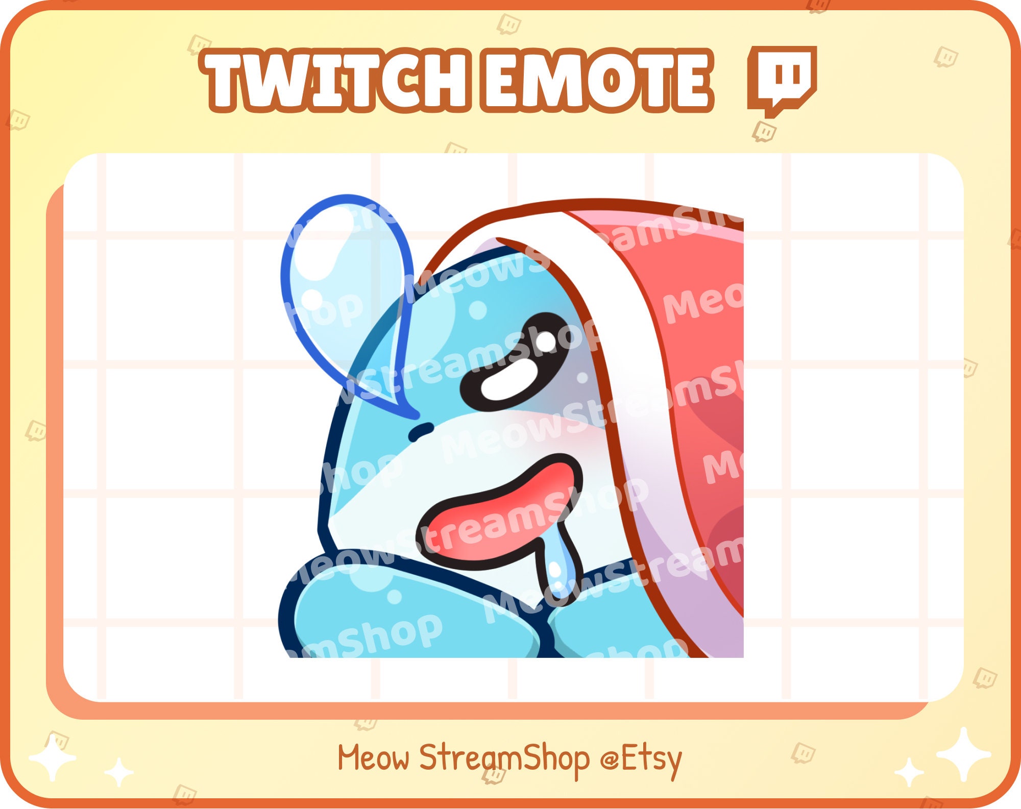 Twitch Emote / Cute Shark Sleep, Comfy Blanket Emotes / Kawaii Sharks ...