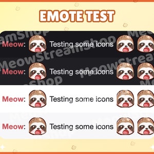Twitch Emote / Cute Sloth Gasp Shock What Whoa Wow Amaze - Etsy