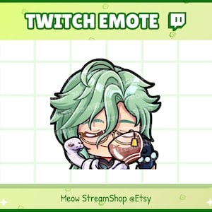 Twitch Emote / Baizhu Sip, Sip Tea, Drink, Juice, Hydrate, Boba Emotes ...