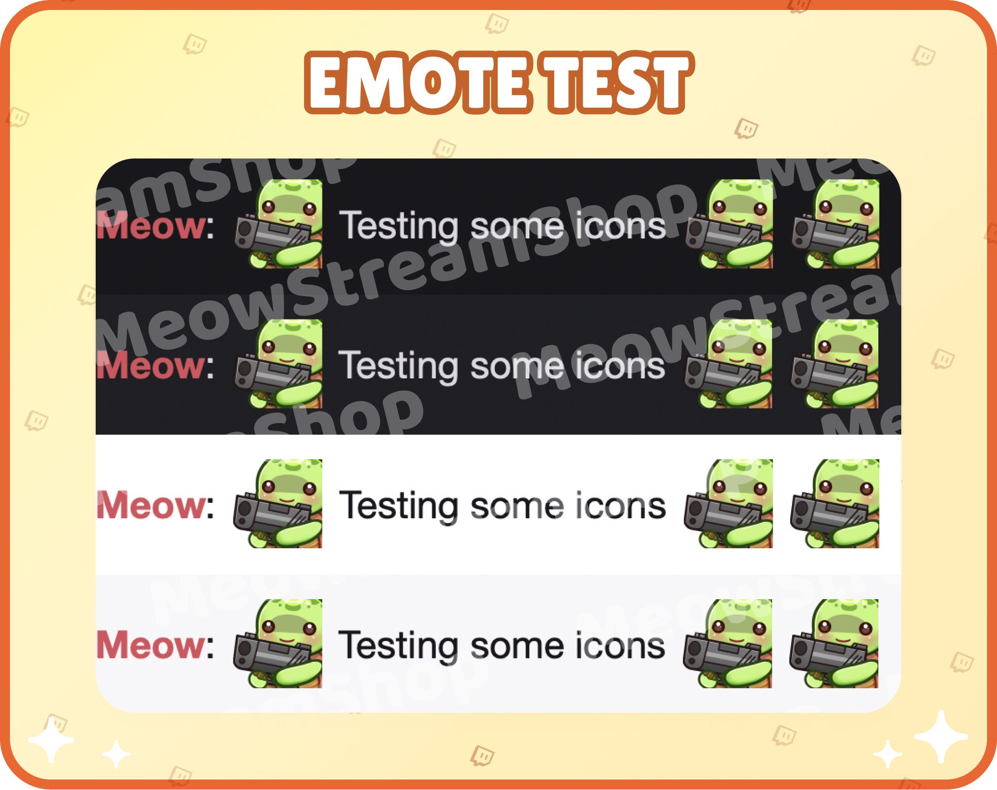 Twitch Emote / Cute Tortoise Gun, Angry Emotes / Kawaii Turtle, Reptile ...