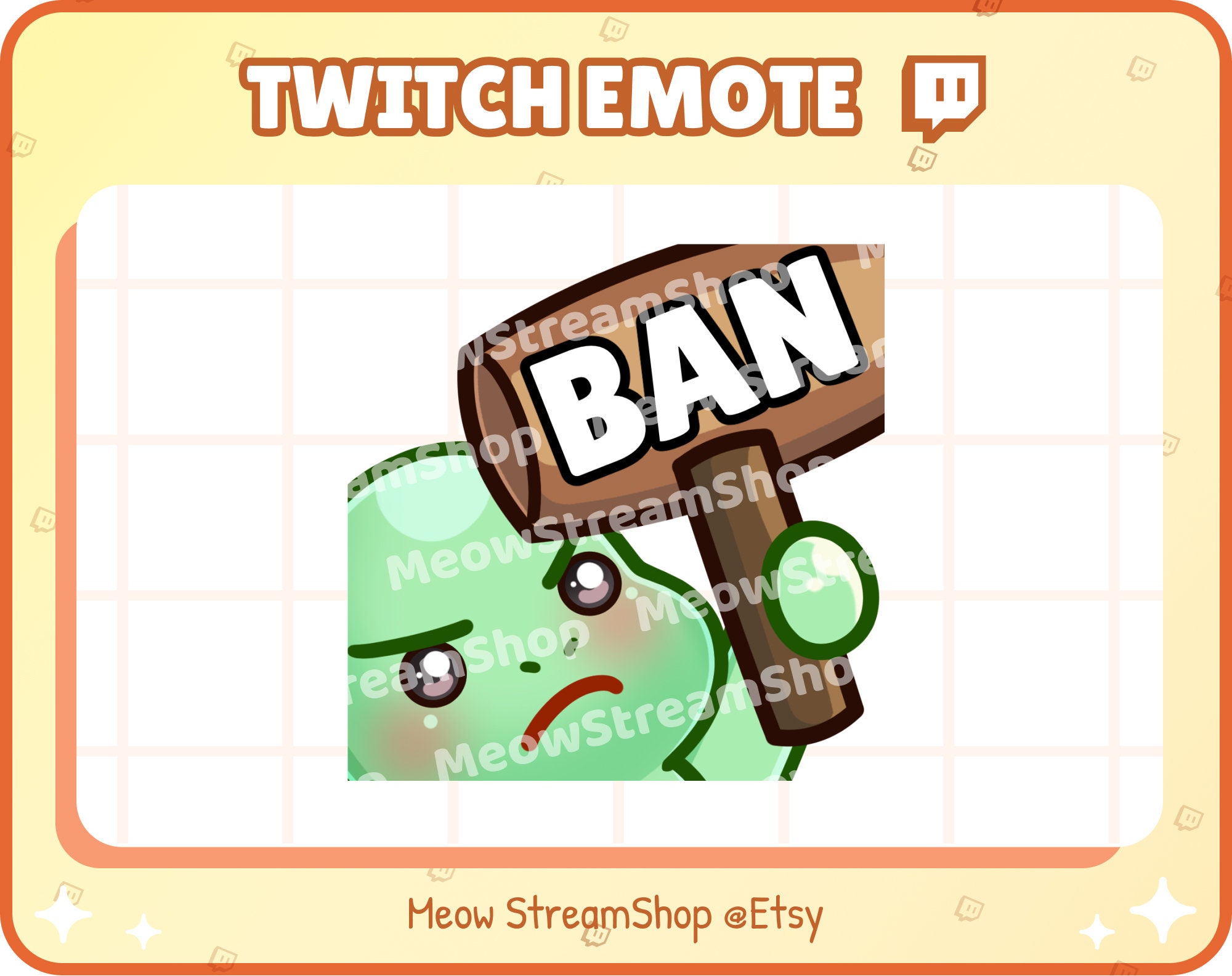 Twitch Emote / Cute Dino Ban Hammer Emotes / Kawaii Dinosaur - Etsy Ireland