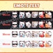 Twitch Emote / Cute White Cat Emotes Pack #1 (sleep, Cool, Cry, Hi Wave ...
