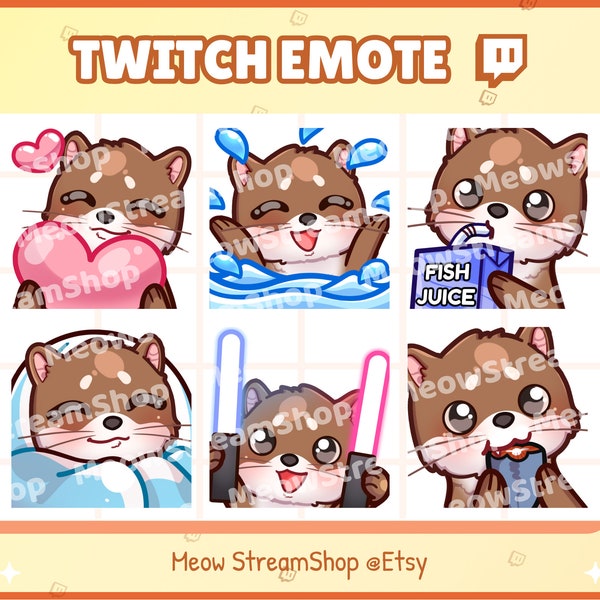 Twitch Emotes Beaver Etsy