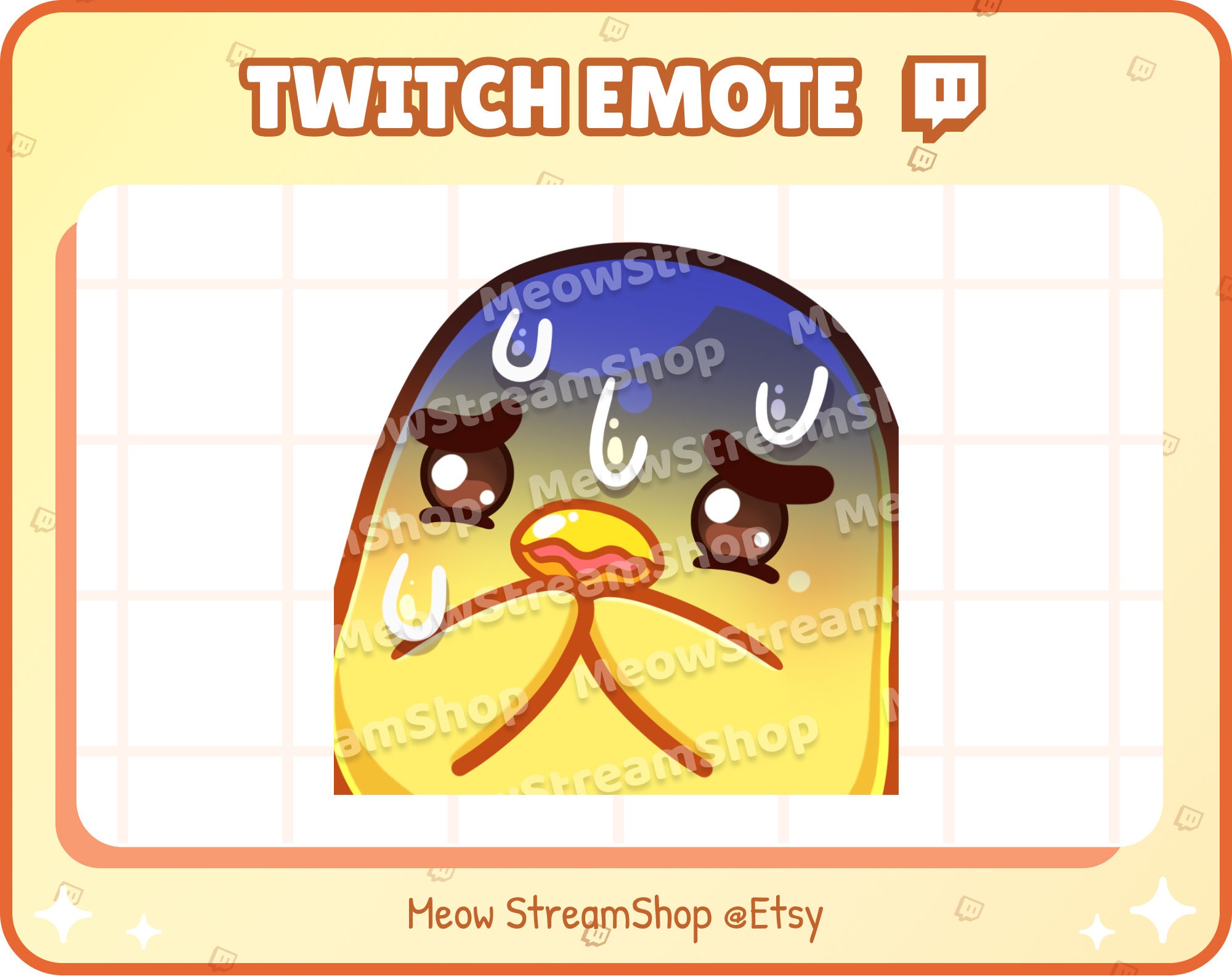 Twitch Emote / Cute Chick Panic Scared Sweating Emotes / - Etsy UK