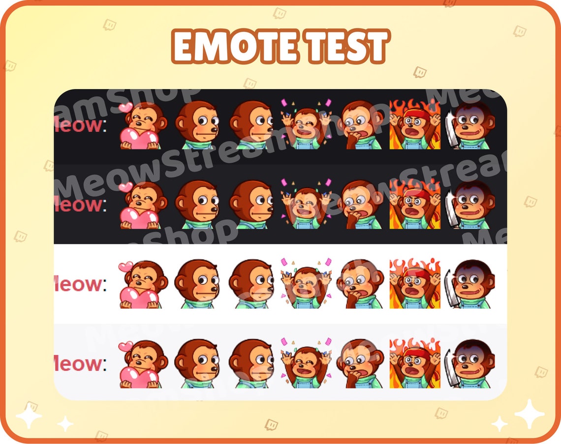 Twitch Emote / Awkward Monkey Meme Emotes Pack 1 hypeshock - Etsy Israel