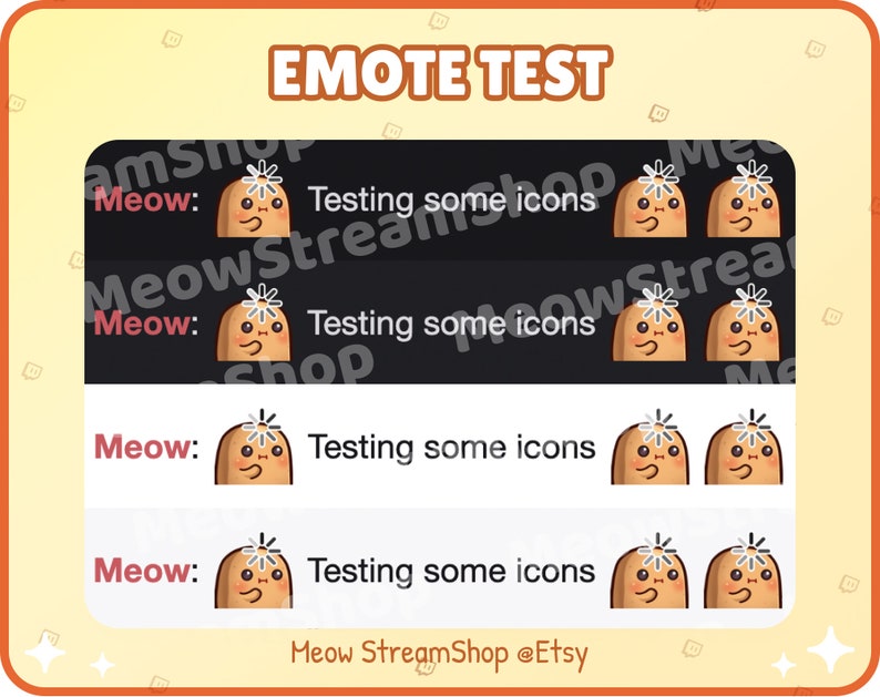 Twitch Emote / Cute Potato Buffering Think Loading Emotes / - Etsy