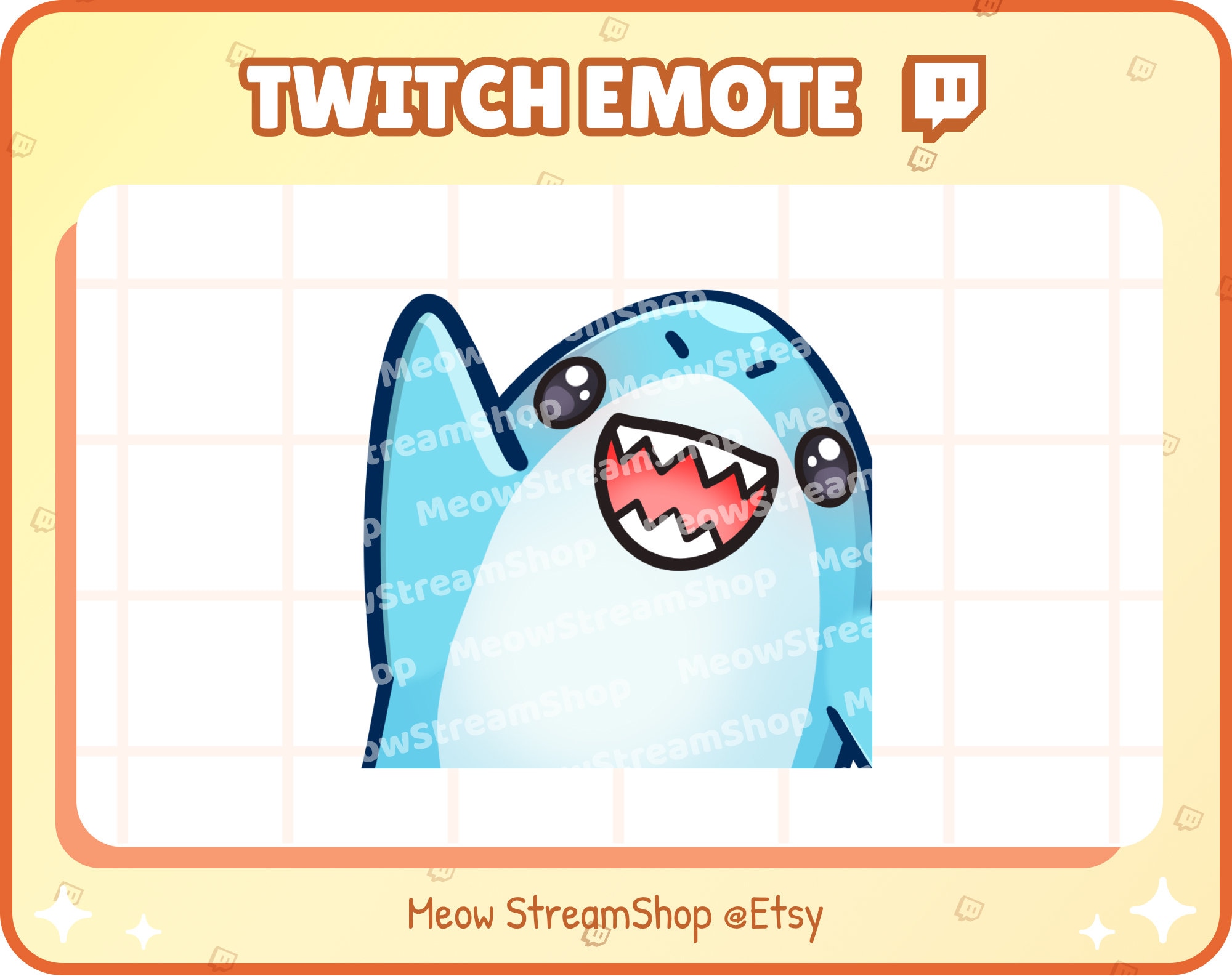 Twitch Emote / Cute Shark Hi Wave Waving Hello Emotes / - Etsy Canada