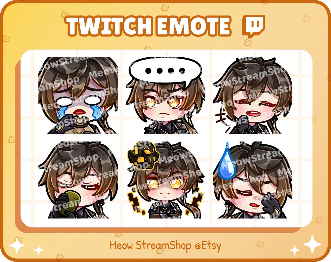 Twitch Emote / Archon Zhongli Morax Rex Lapis Emotes Pack #1 (no Mora ...
