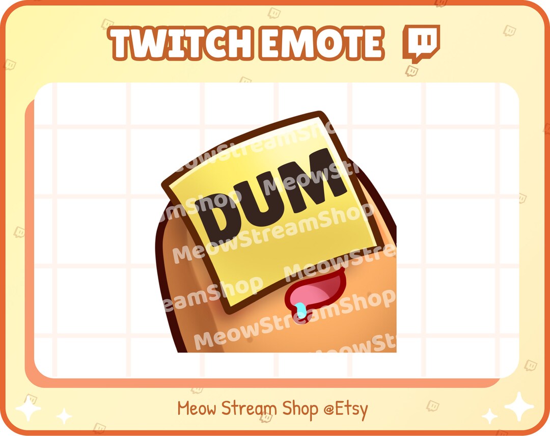 Twitch Emote / Cute Potato DUM Dumb Stupid Emote Emotes / - Etsy