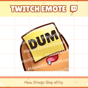 Twitch Emote / Cute Potato DUM Dumb Stupid Emote Emotes / - Etsy