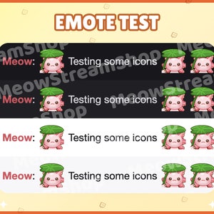 Twitch Emote / Cute Axolotl Waiting, Wait, Raining Emote / Cute Axolotl ...