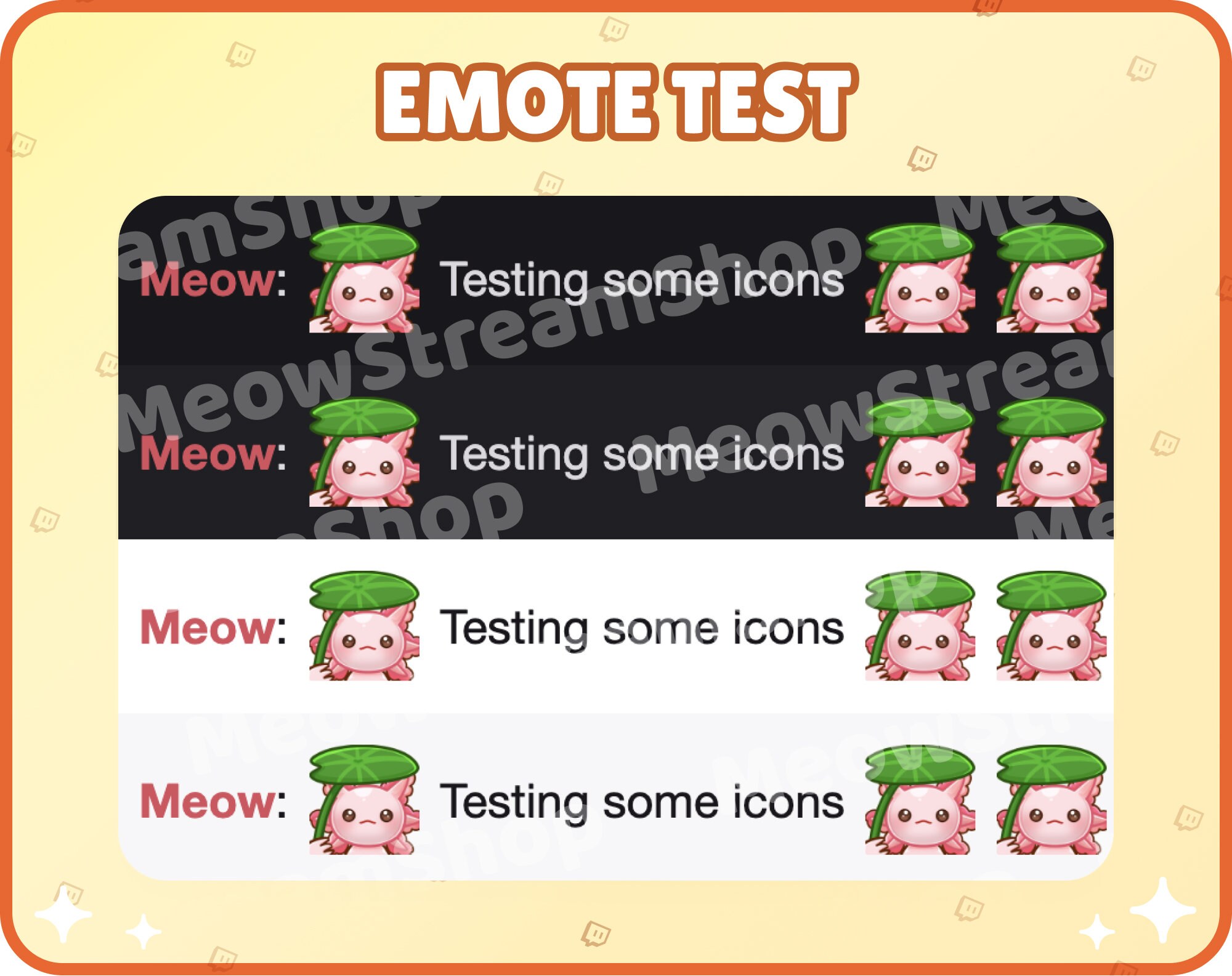 Twitch Emote / Cute Axolotl Waiting Wait Raining Emote / - Etsy Israel