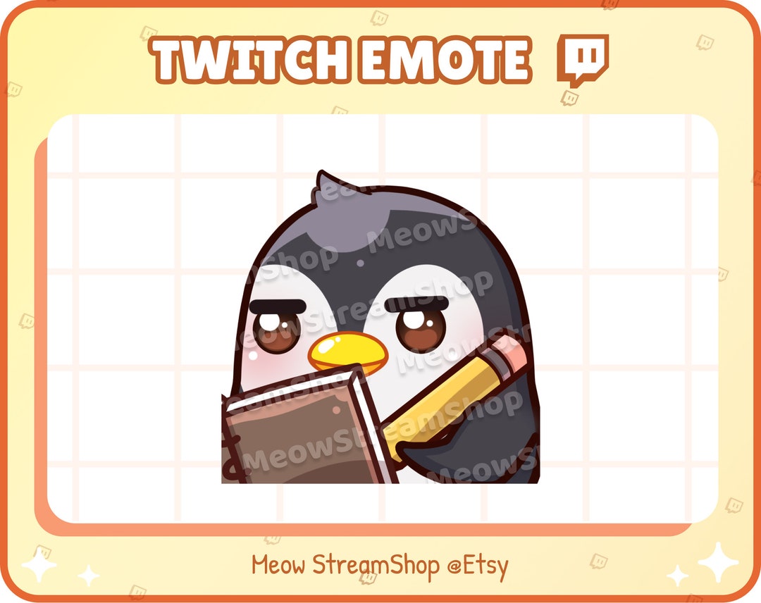 Twitch Emote / Cute Penguin Take Notes, Noted Emotes / Cute Penguin ...
