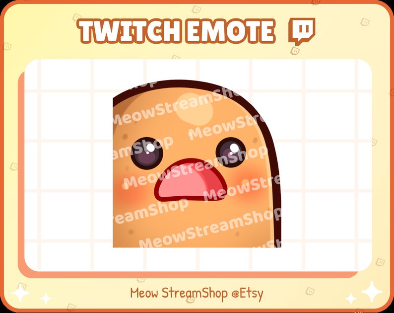 Twitch Emote / Cute Potato Gasp, Wow, What, Whoa, Amaze, Happy Emotes ...