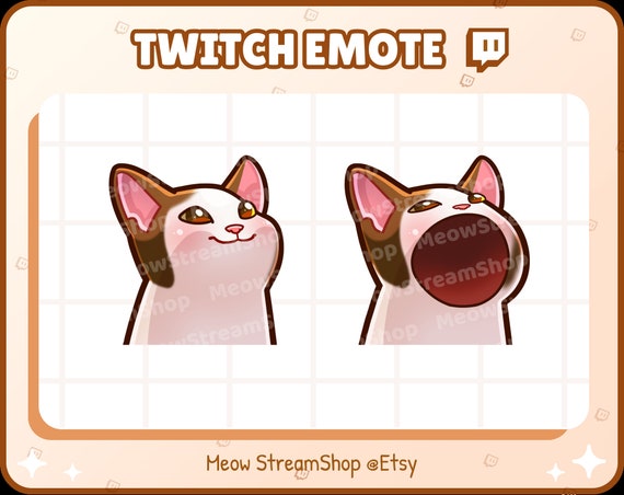 Twitch Emote / Pop Cat HD Emotes Set for Streamer / Cat Meme - Etsy India