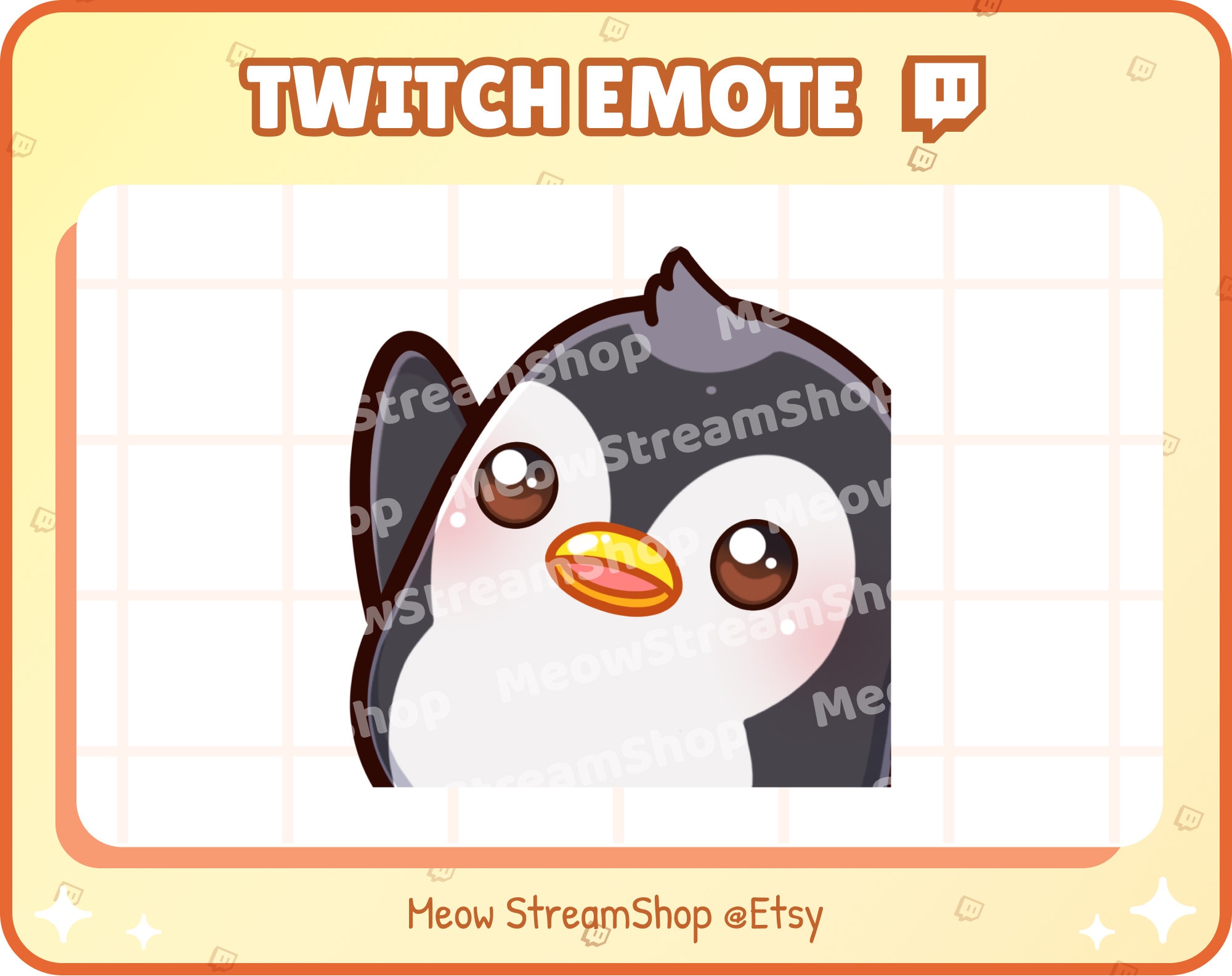 Twitch Emote / Cute Penguin Hi Waving Hello Bye Emotes / | Etsy