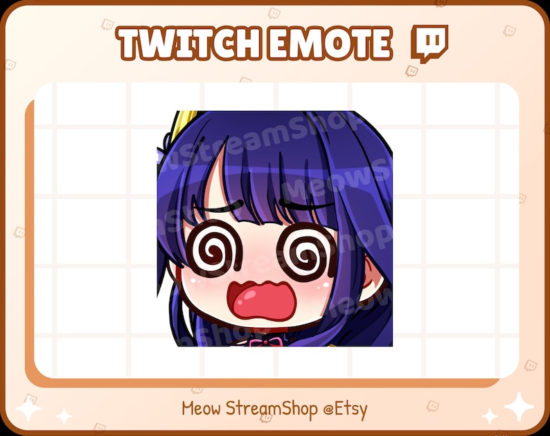 Twitch Emote / Baal Raiden Shogun Confuse Emote / Genshin - Etsy