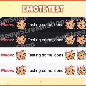 Twitch Emote / Cute Orange Cat Hype, Happy, Confetti, Cheer Emotes ...