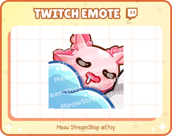 Twitch Emote / Cute Axolotl Sleep Rest Sleepy Emote / Cute - Etsy