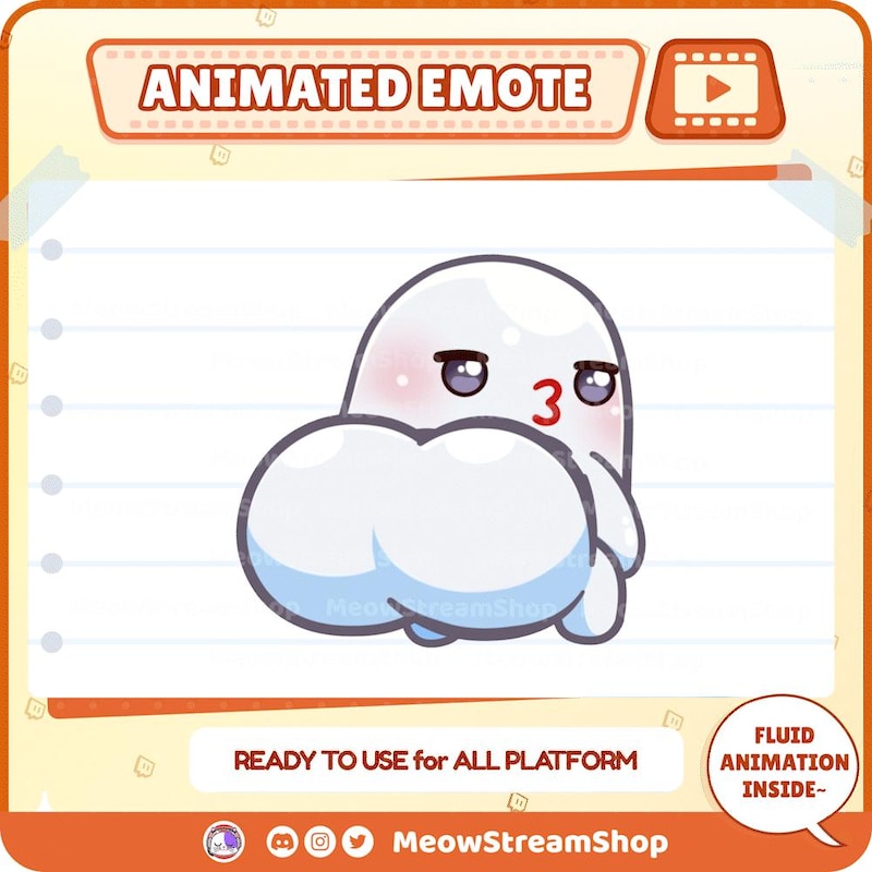 Ghost Emoji Animation - Etsy