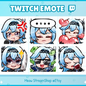 Twitch Emote / Eula Lawrence Emotes Pack 1 angry, Flat, Heart, Knife ...