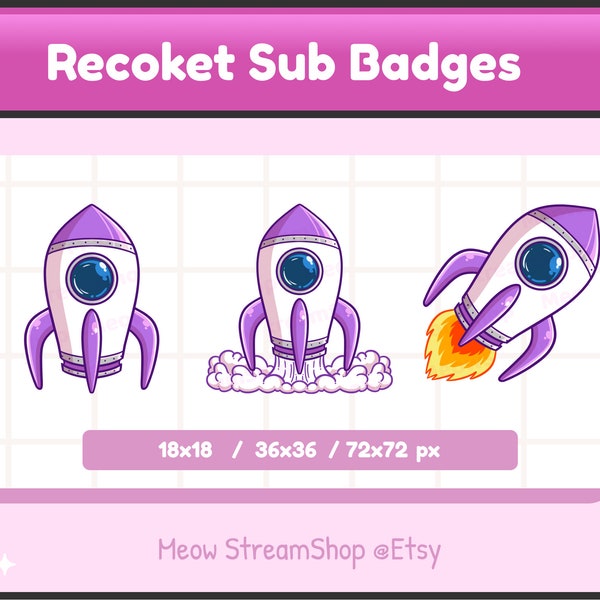 Rocket Emote Twitch - Etsy