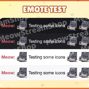 Twitch Emote / Cute Black Cat Gun, Gatling, Angry, Rage Emotes / Kawaii ...