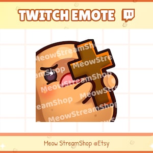 Twitch Emote / Cute Potato Scared, Christ, Horror, Intimidated Emotes ...
