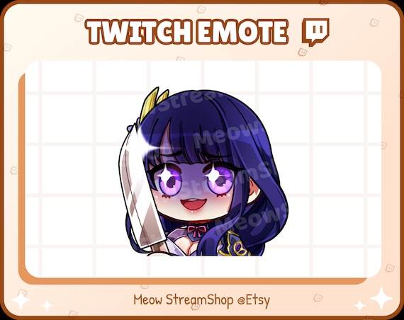 Twitch Emote Baal Raiden Shogun Knife Yandere Emote - Etsy Israel