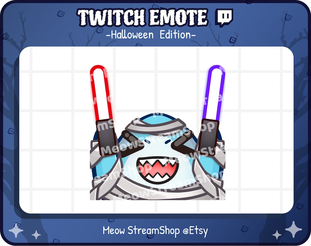 Twitch Emote / Cute Shark Emotes Halloween Edition Hype, Light Stick ...