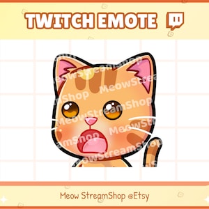 Twitch Emote / Cute Orange Cat Gasp, Shock, What, Whoa, Wow, Amaze ...