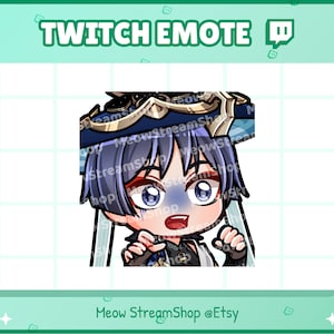 Twitch Emote / Wanderer Scaramouche Shock, Shocked, Panicked, Scared ...