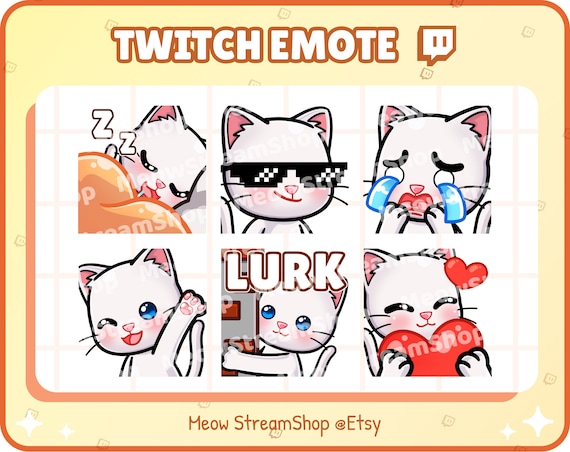 Digital Art & Collectibles Smug Emote / kawaii cat chibi Sub Emoji GG ...